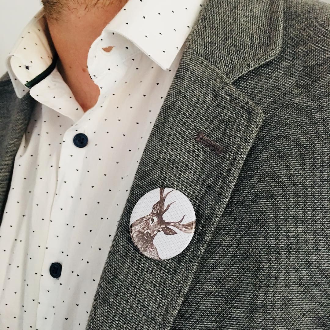 Stag Pin Badge | Animal Inspired Accessories Cherith Harrison