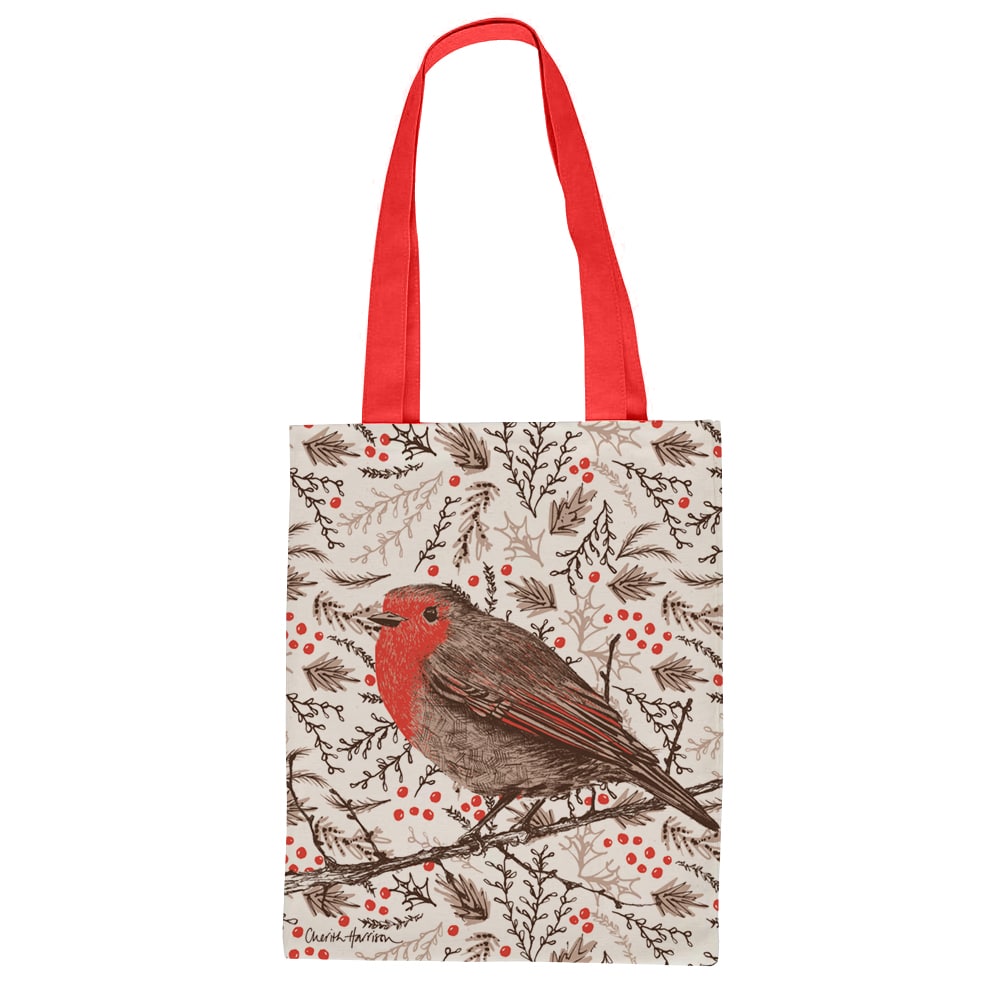 Robin Tote Bag | Animal Inspired Gifts by Cherith Harrison