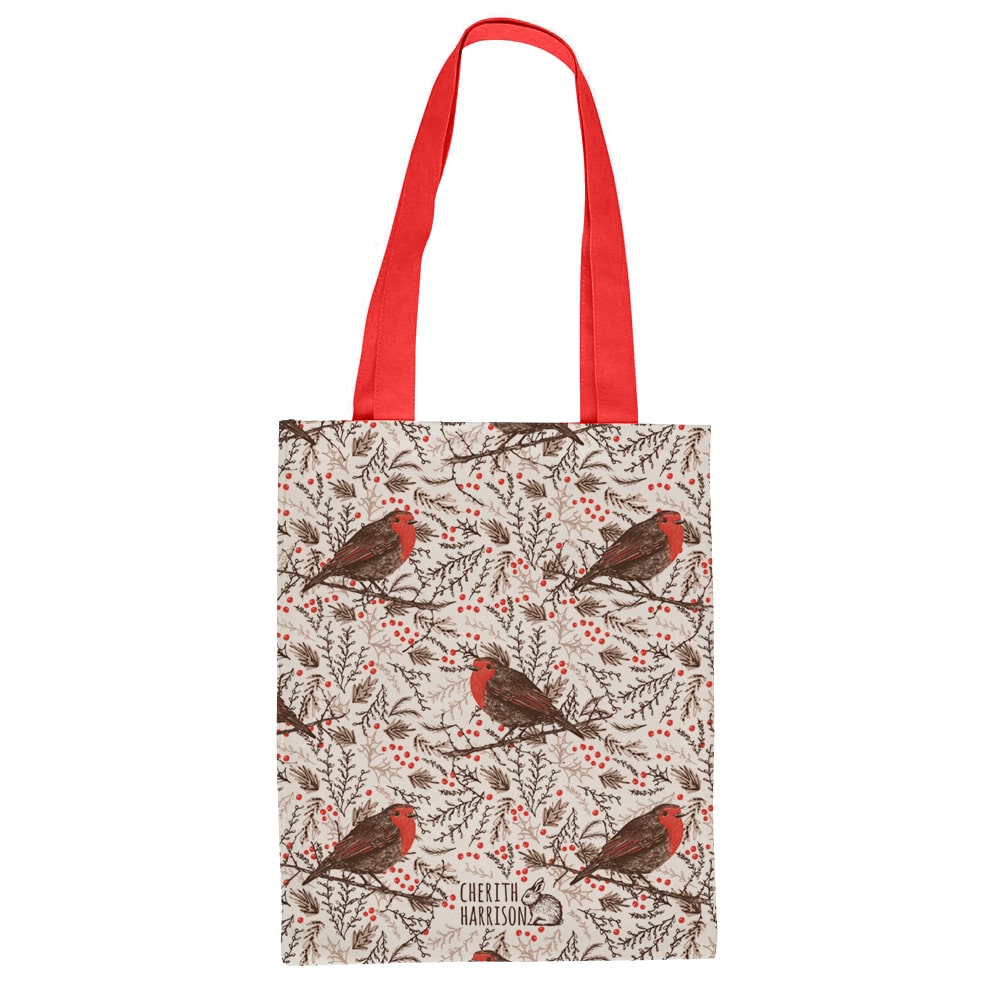 Robin Tote Bag | Animal Inspired Gifts by Cherith Harrison