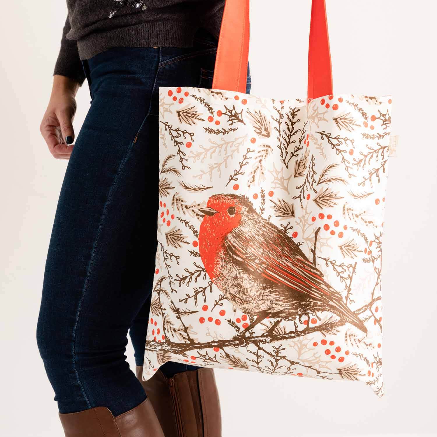 Robin Tote Bag | Animal Inspired Gifts by Cherith Harrison