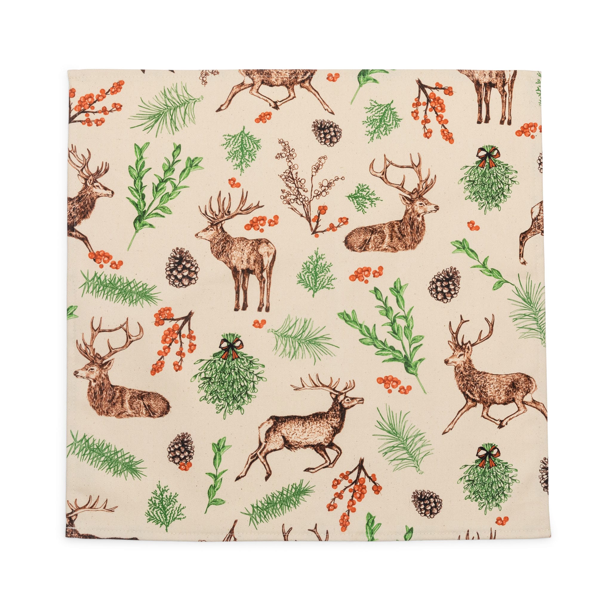 Christmas Reindeer Napkin | Wildlife Gifts by Cherith Harrison