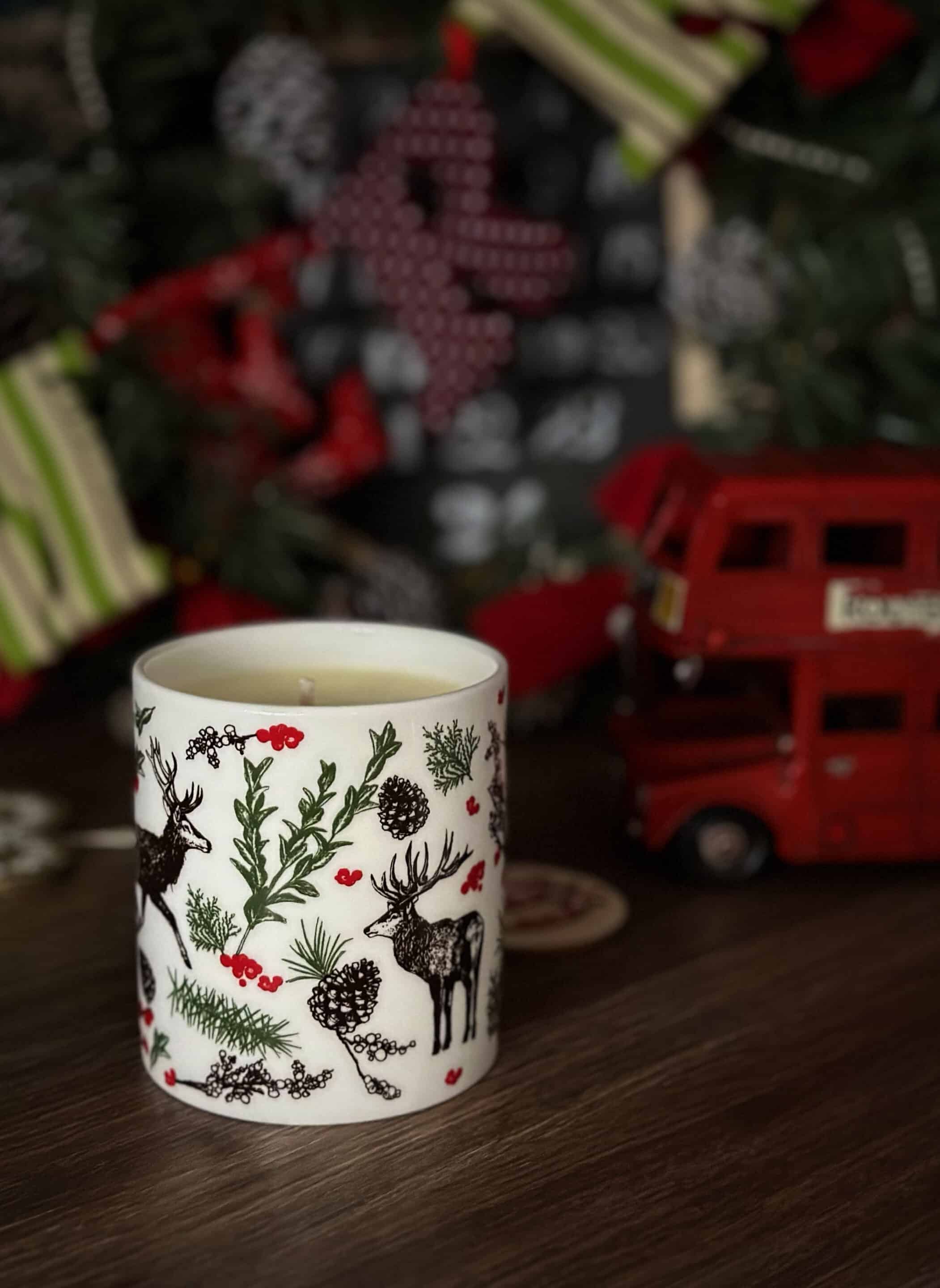 Luxury Christmas Reindeer Candle | Cherith Harrison Gifts