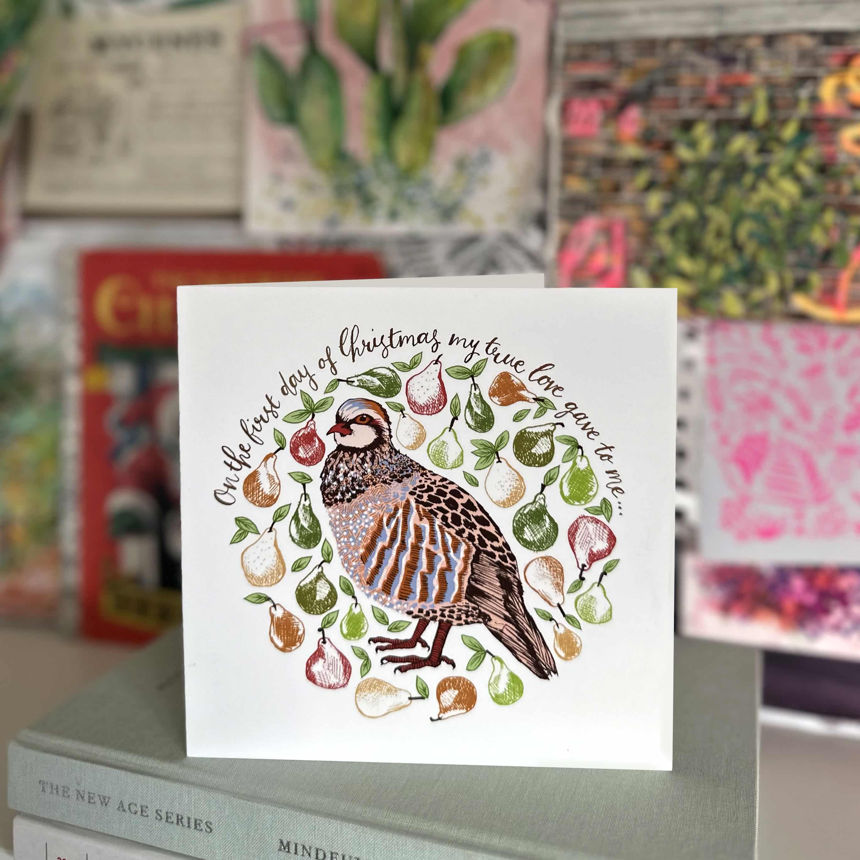 Partridge in a Pear Tree Christmas Card | Gifts by Cherith Harrison