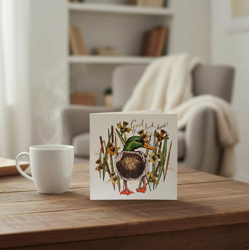 Good Luck Duck Card | Cards and Gifts by Cherith Harrison