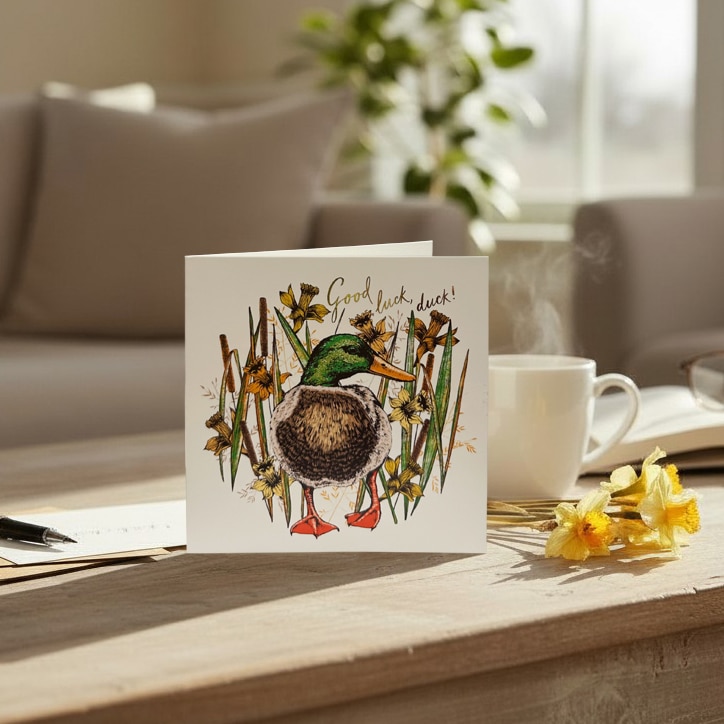 Good Luck Duck Card | Cards and Gifts by Cherith Harrison